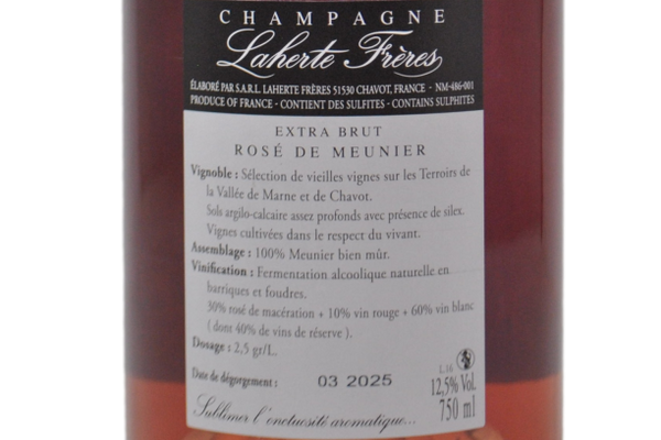 CHAMPAGNE ROSÉ DE MEUNIER EXTRA BRUT - LAHERTE FRÈRES – 3K WINE